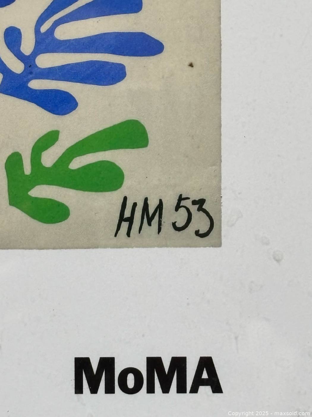 Henri Matisse “The Sheaf” framed MoMA print | Maxsold