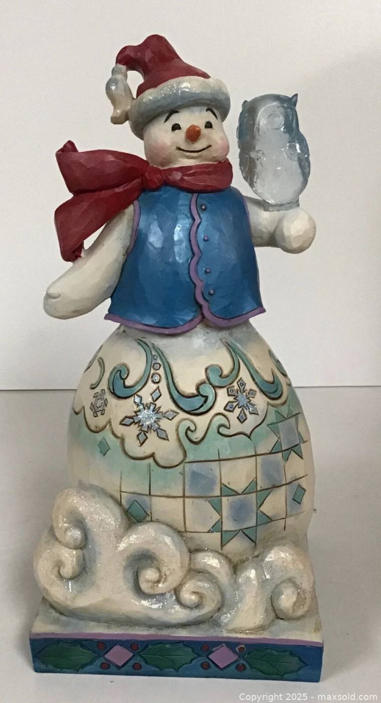 Jim Shore Snowman Figurine with Box | Maxsold