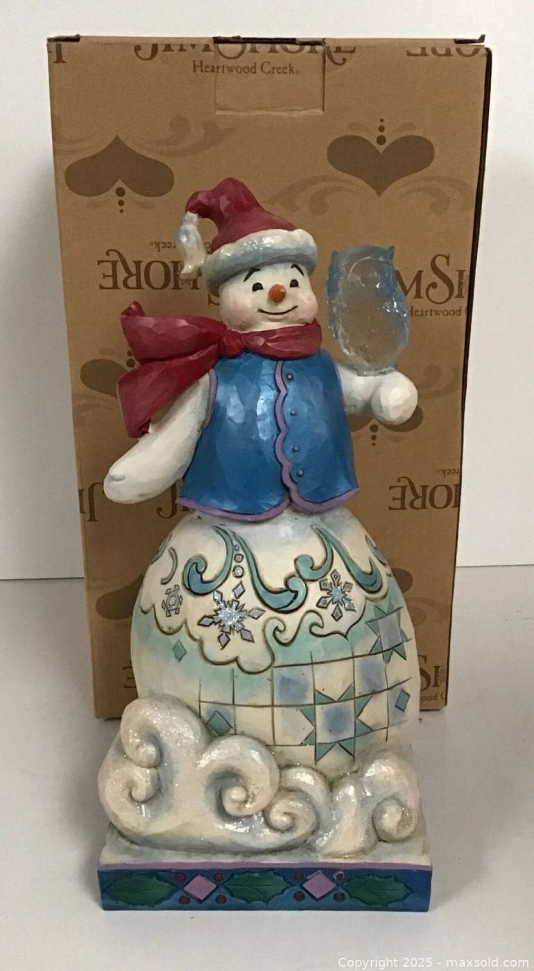 Jim Shore Snowman Figurine with Box | Maxsold