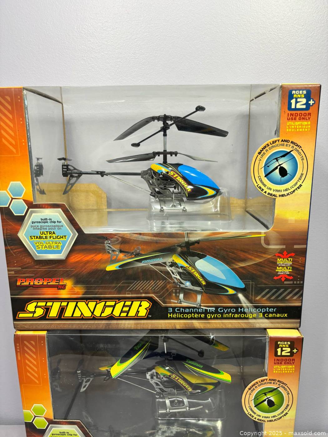 Propel RC Stinger 3-Channel IR Gyro Helicopters | Maxsold