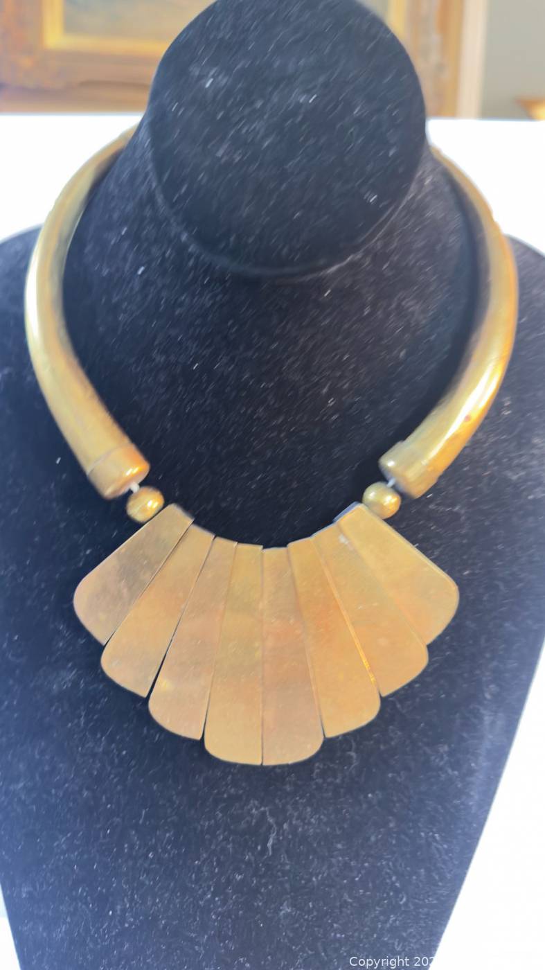 Vintage Cleopatra Fan Necklace | Maxsold