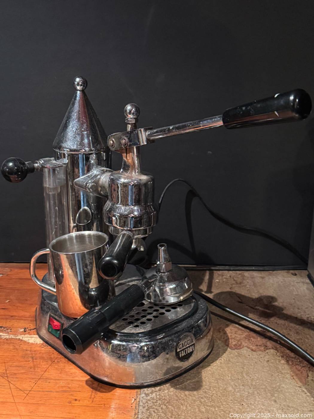 Gaggia Factory lever espresso machine with portafilter, milk pitcher ...