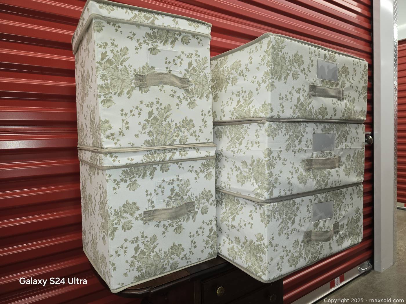 Set of 5 IKEA Foldable Fabric Storage Boxes | Maxsold