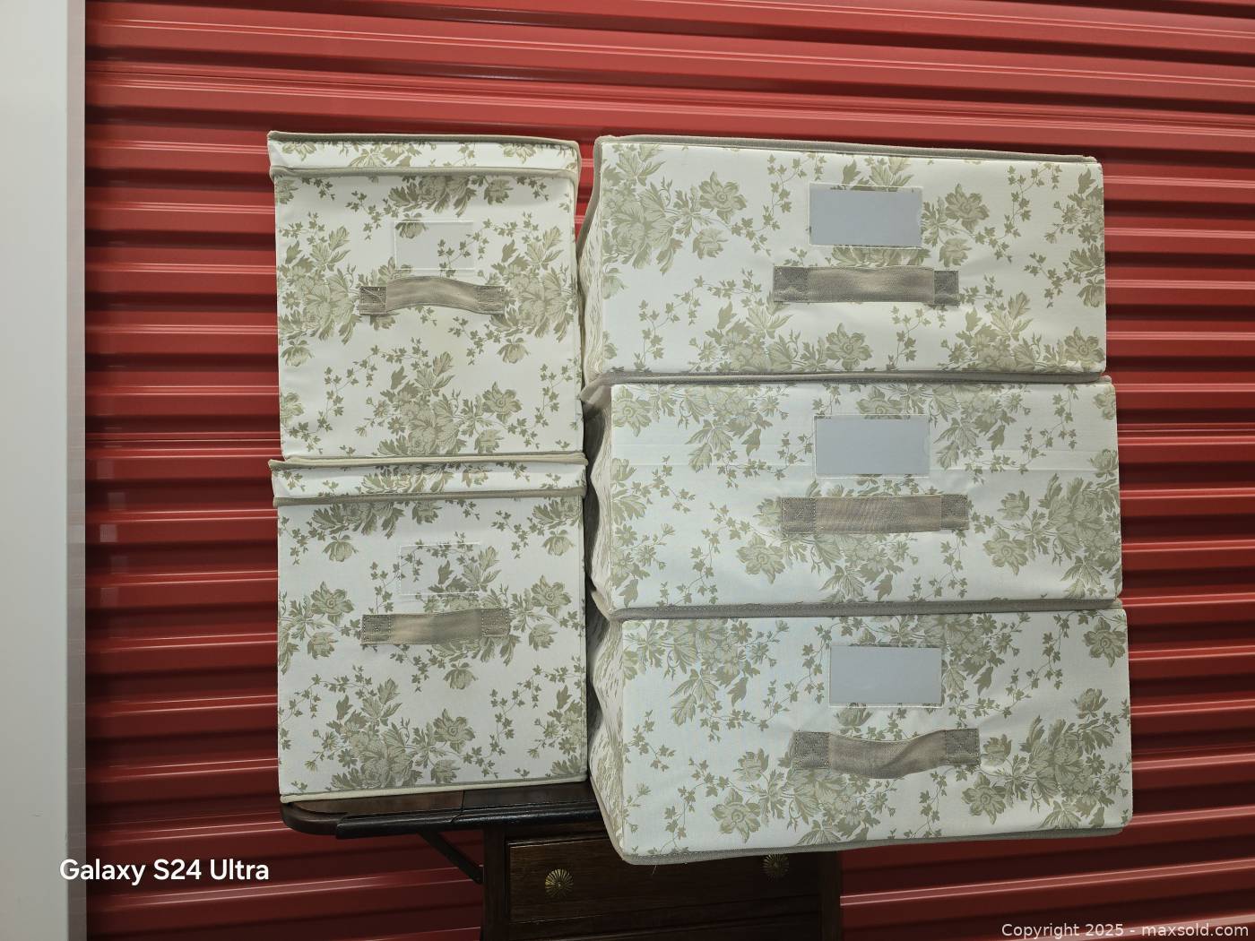 Set of 5 IKEA Foldable Fabric Storage Boxes | Maxsold