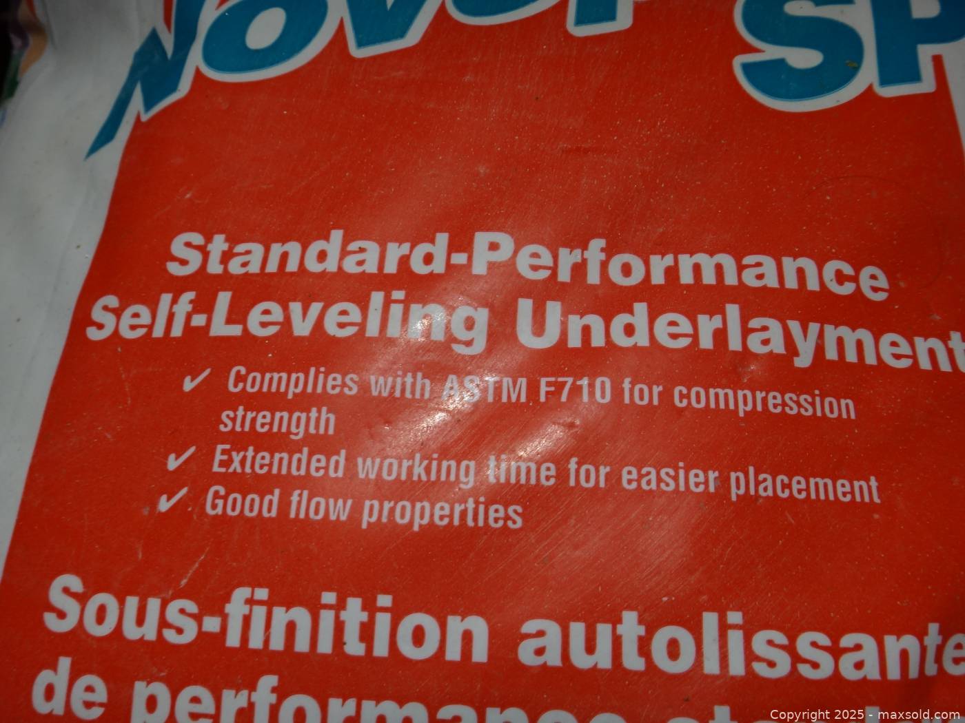 MAPEI Novoplan SP self-leveling underlayment | Maxsold