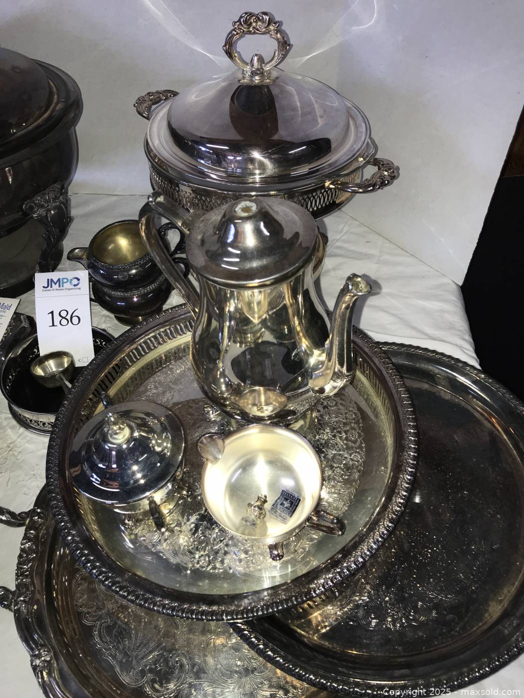 Silver plate serving ware assortment | Maxsold