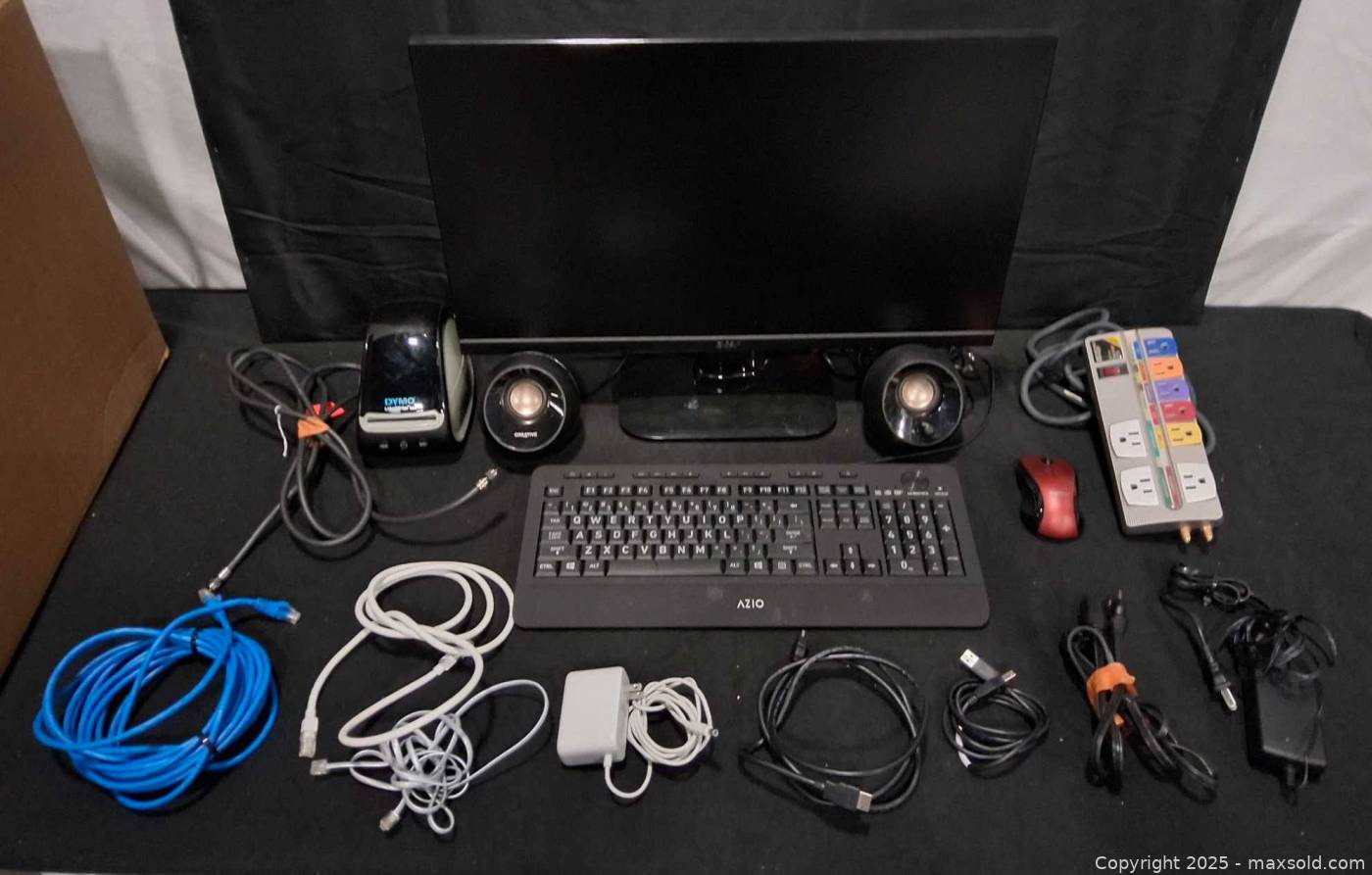 Computer monitor with peripherals bundle | Maxsold