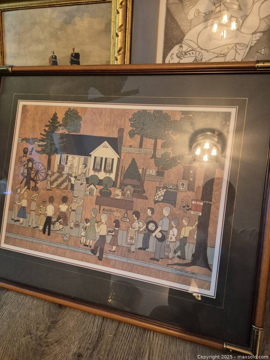 Barbour Lee signed framed print 26.5" x 21.5" | Maxsold