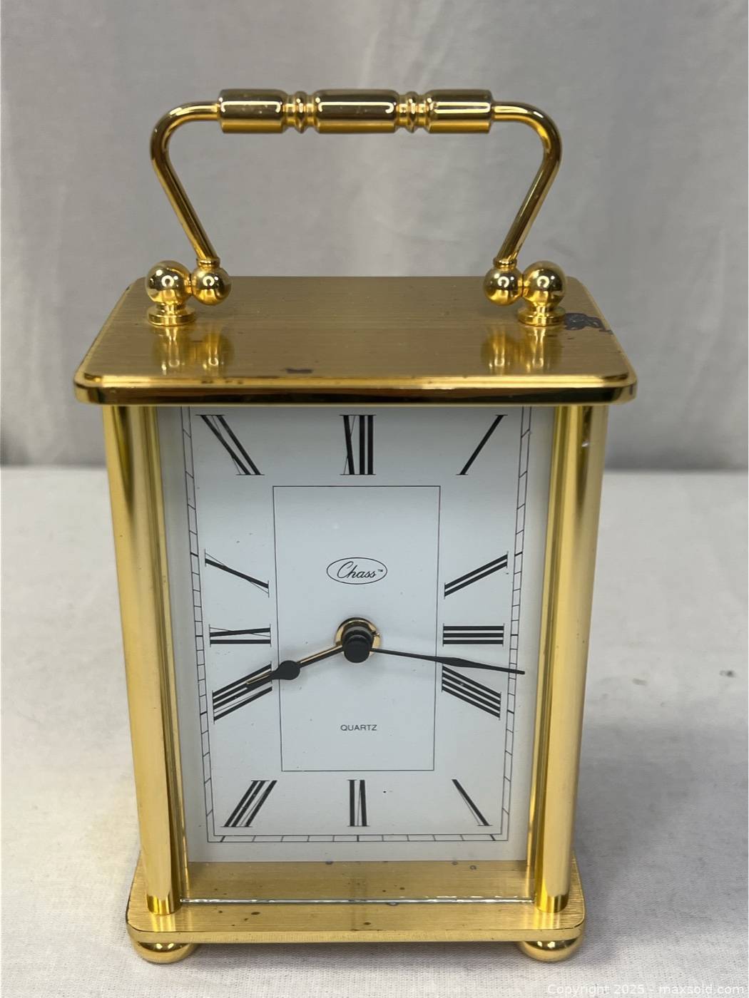 Chass brass quartz carriage clock | Maxsold