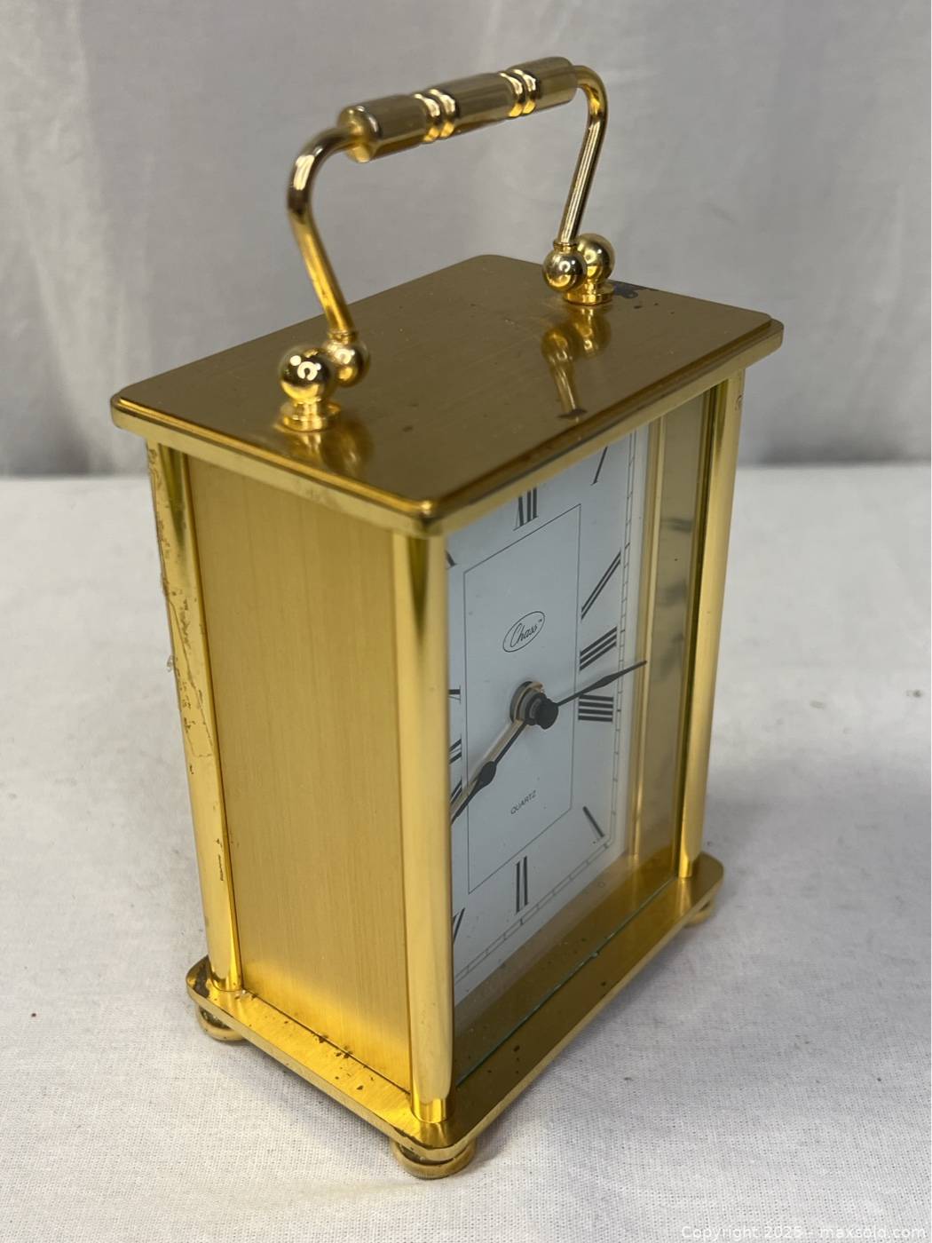 Chass brass quartz carriage clock | Maxsold