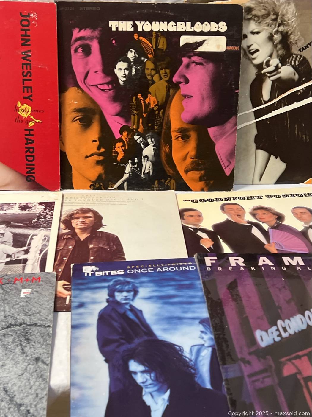 12 vinyl LPs rock pop new wave mix | Maxsold