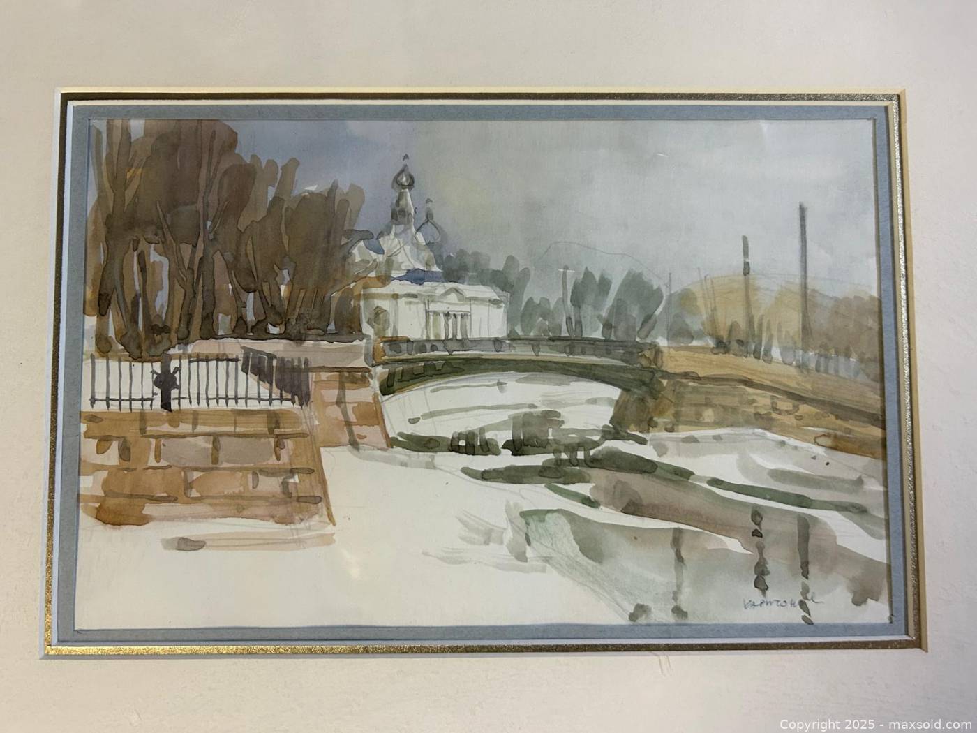 Signed Framed Watercolour Painting | Maxsold