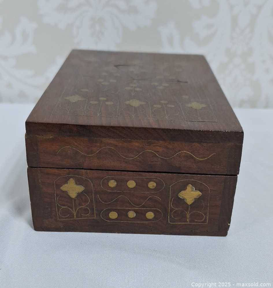 Set of 2 Inlaid Wooden Boxes | Maxsold