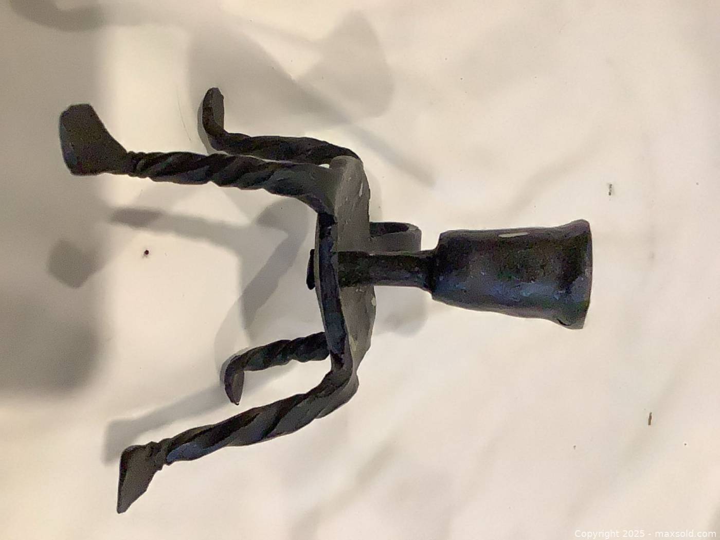 Primitive metal candleholder | Maxsold