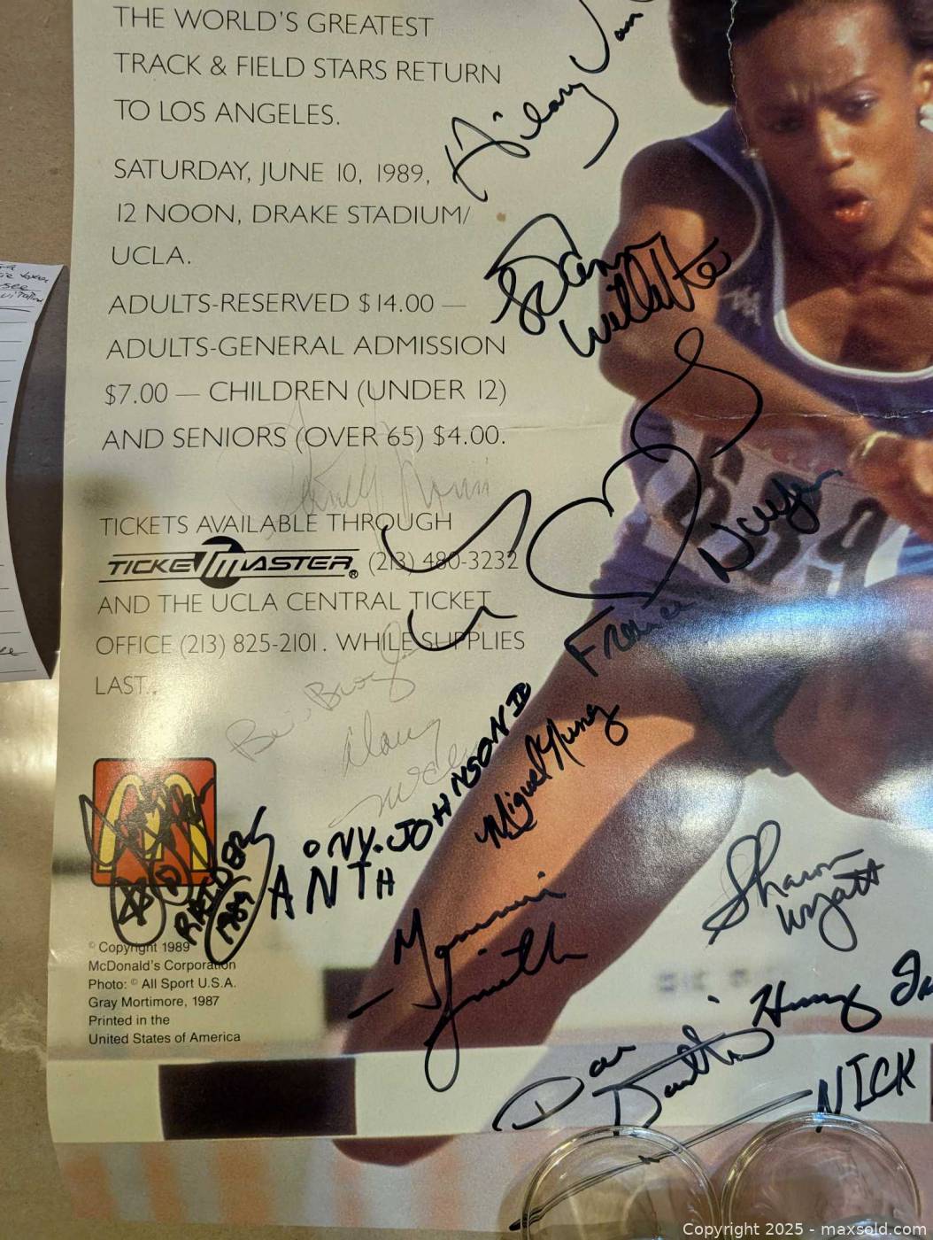 1989 Jackie Joyner-Kersee Invitational Poster | Maxsold