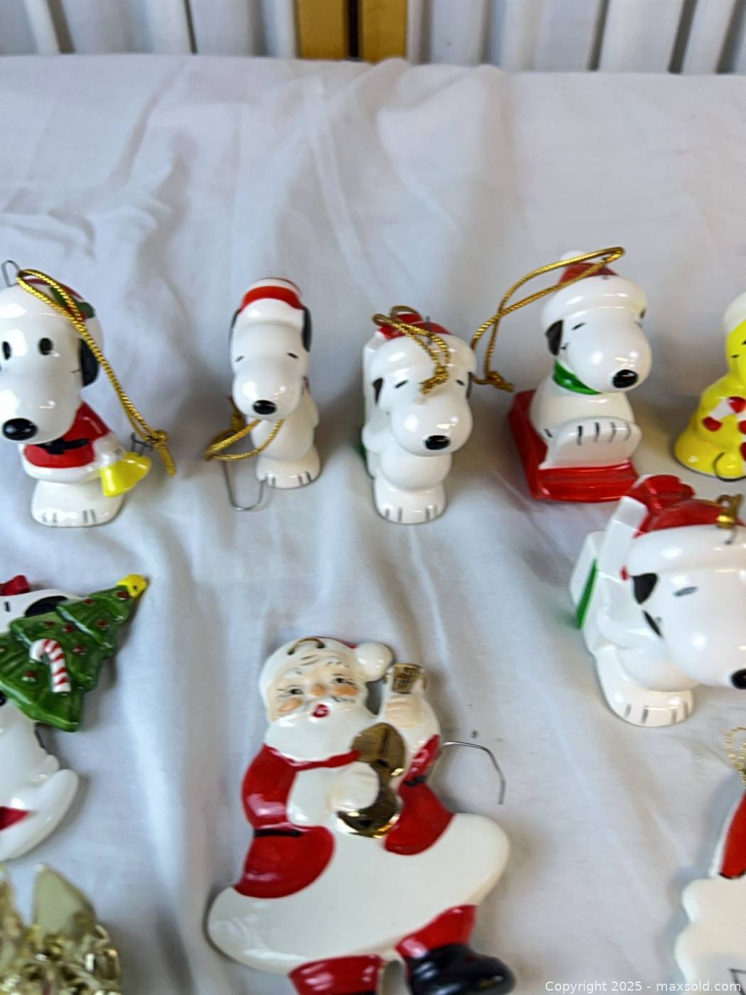 Peanuts Snoopy Ornaments, Angels, Santa, Reindeer | Maxsold