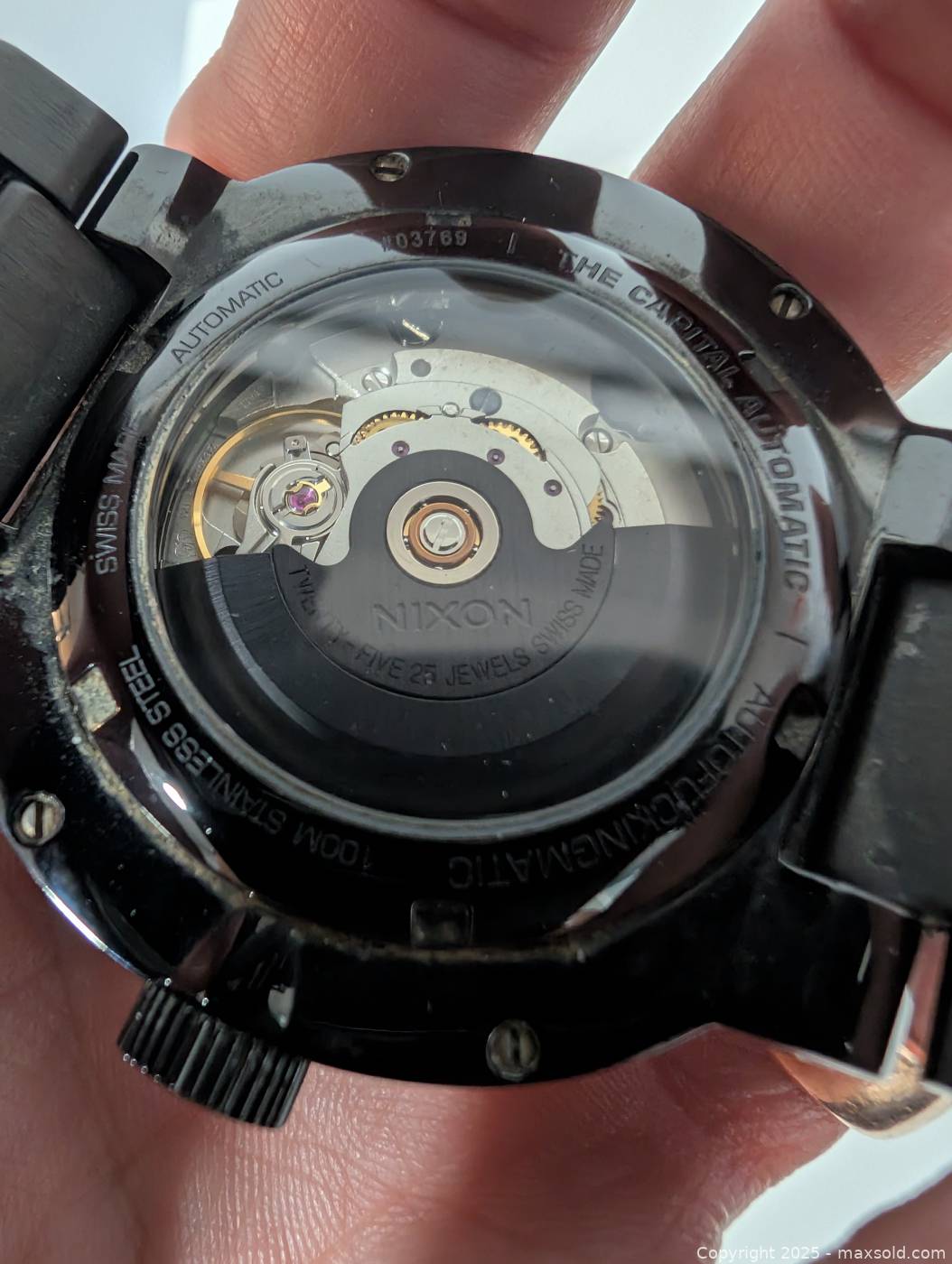 Nixon The Capital Automatic Swiss Skeleton Watch | Maxsold