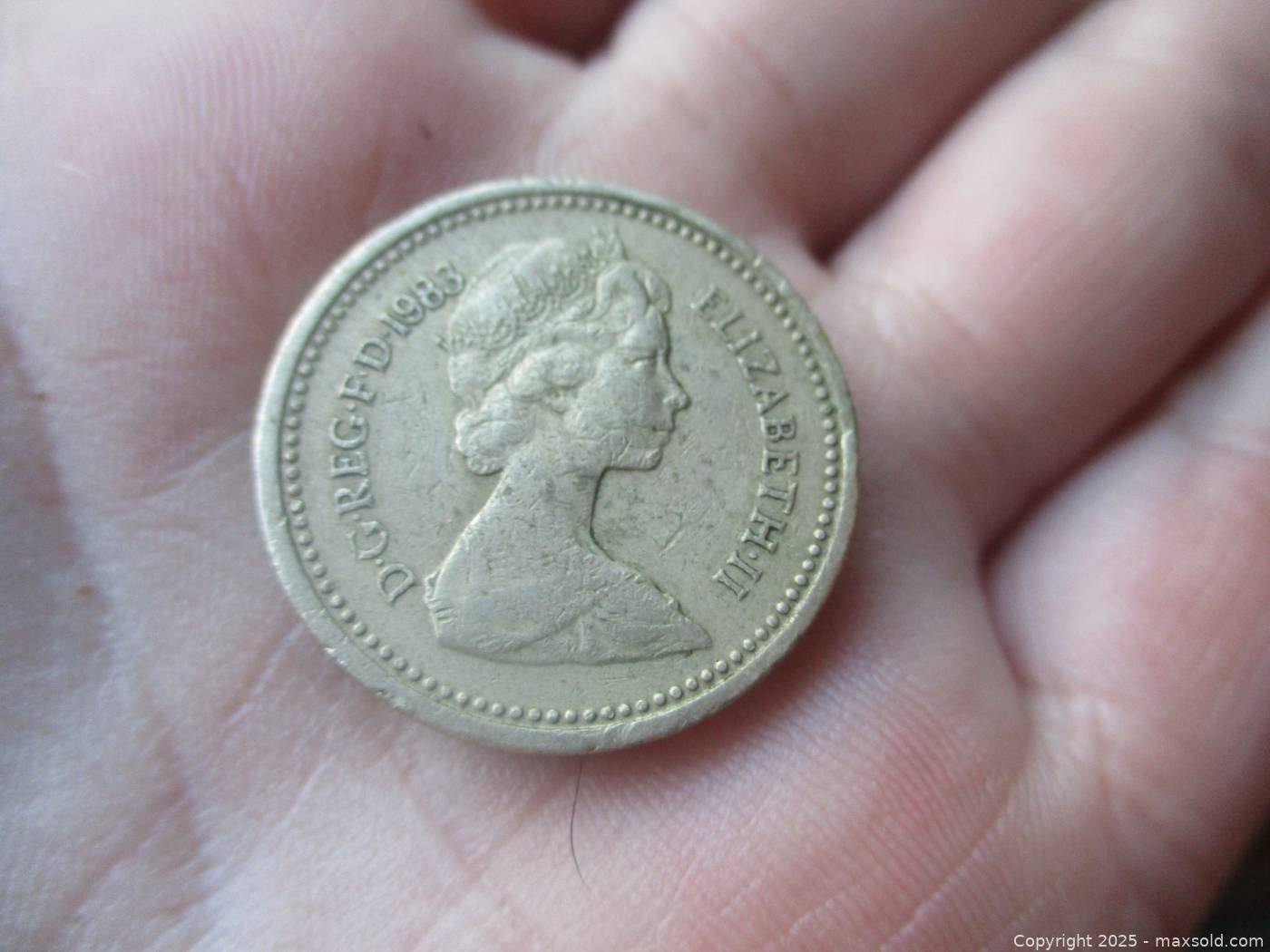 1983 UK One Pound Coin Queen Elizabeth II | Maxsold