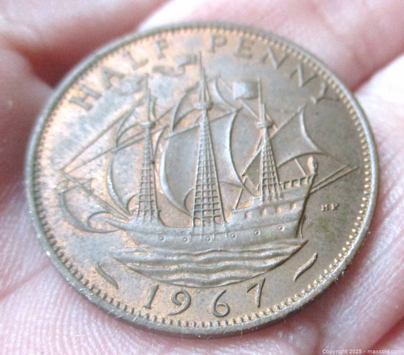 1967 Queen Elizabeth II Half Penny Coin | Maxsold