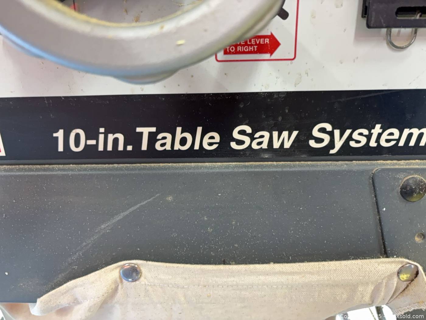 10-in Craftsman corded table saw on stand | Maxsold