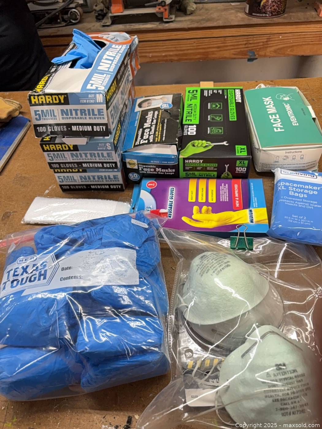 Nitrile Gloves, Respirator Masks, Zip Bags PPE Lot | Maxsold