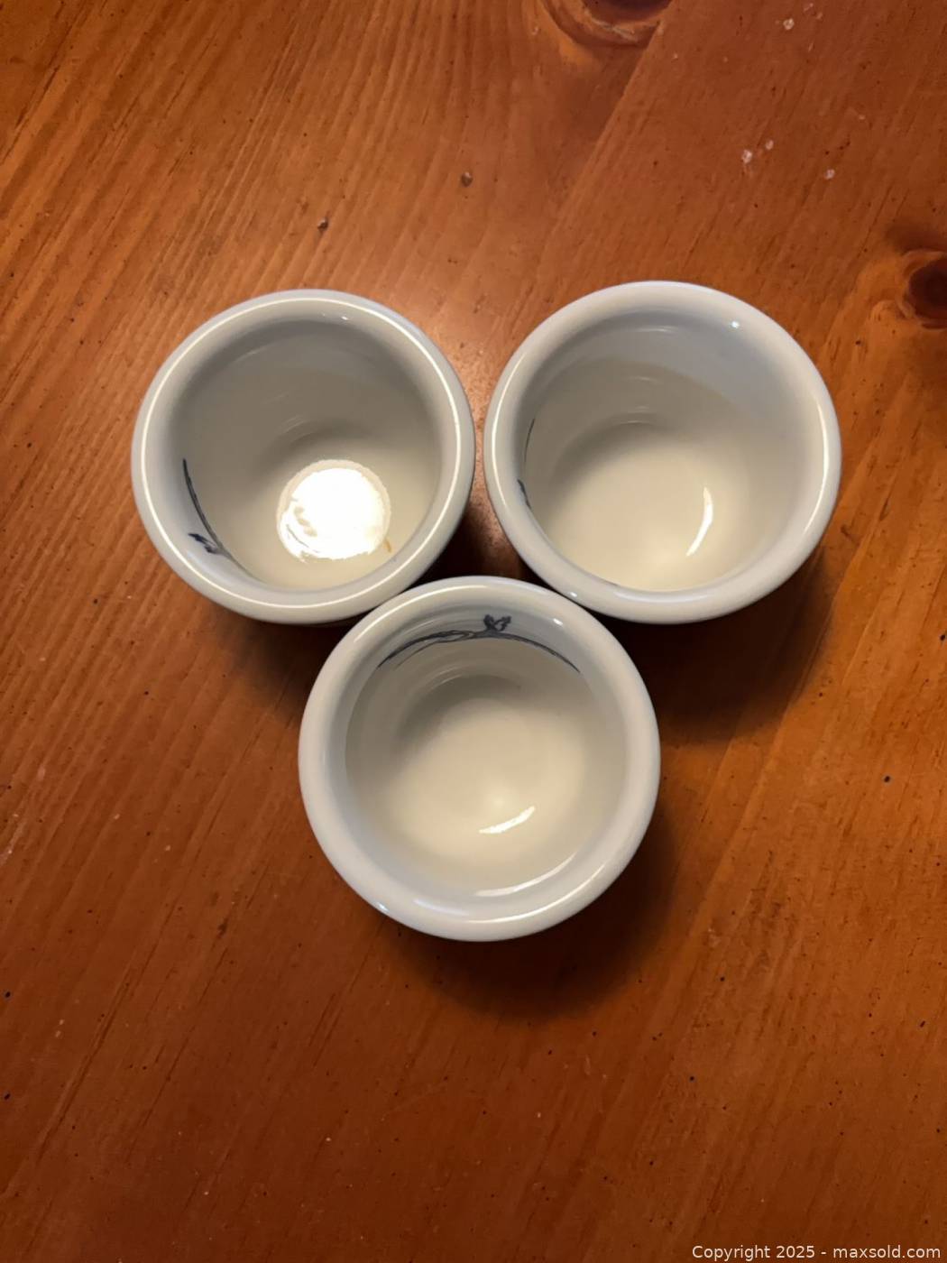 Set of 3 Small Glazed Ceramic Cups | Maxsold