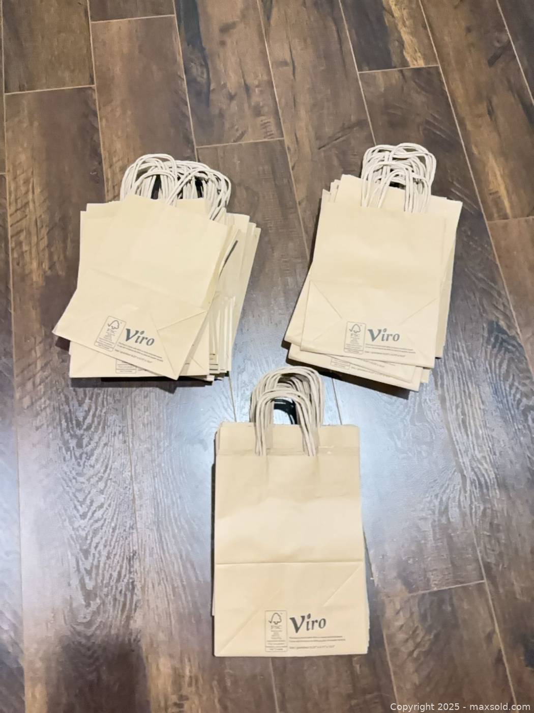 Viro kraft paper gift bags with twisted handles, 75 count | Maxsold