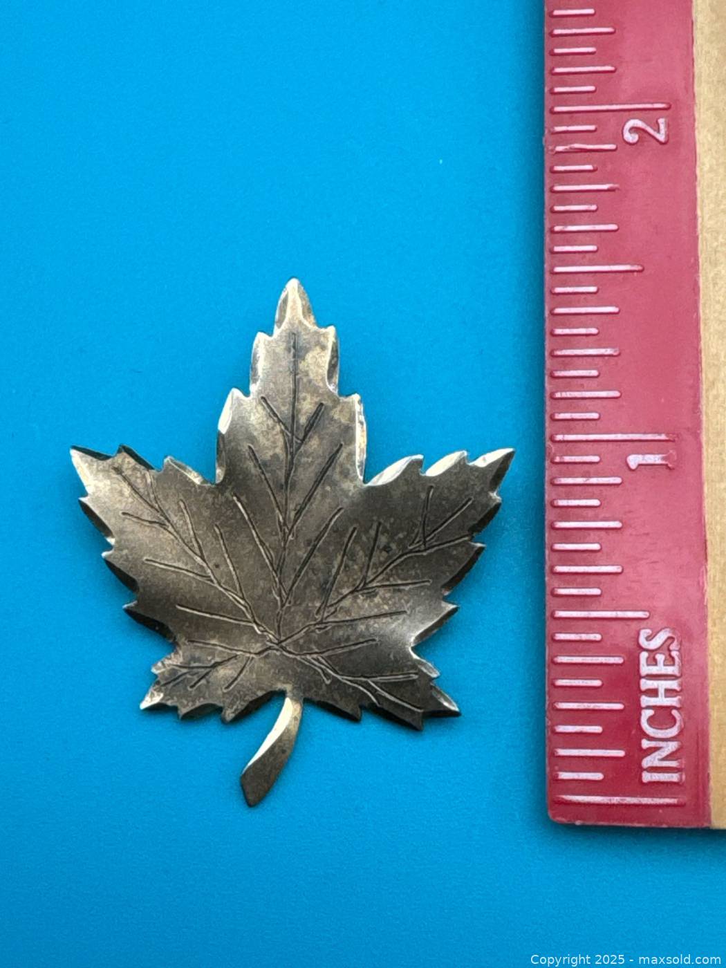 Forstner sterling silver maple leaf brooch | Maxsold