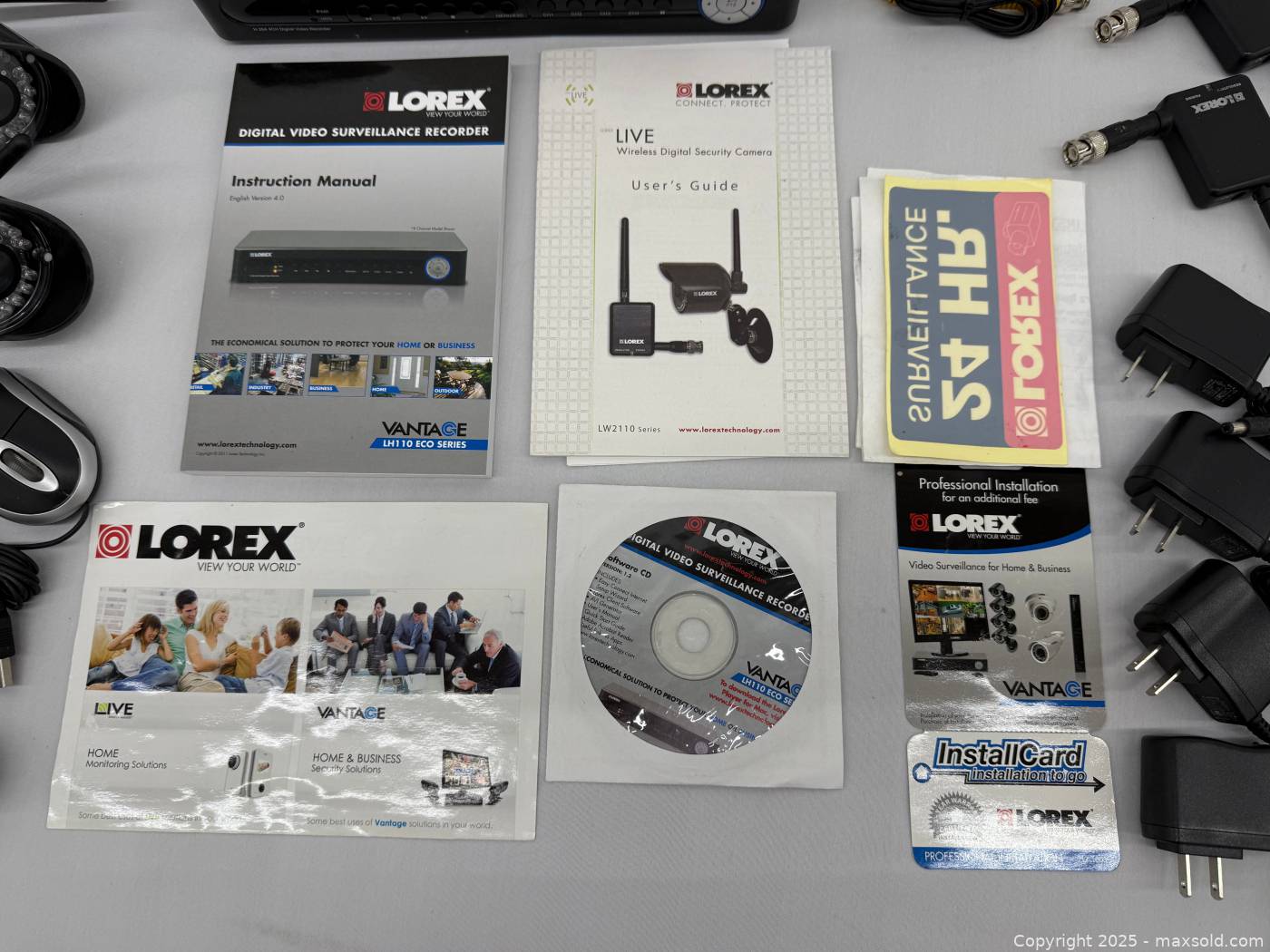 Lorex wireless surveillance system, 4 cameras & DVR | Maxsold