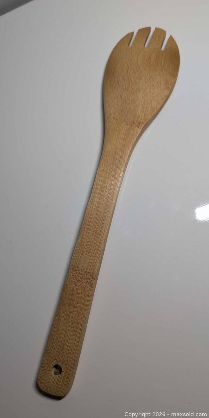 Harry Potter engraved bamboo forked spoon | Maxsold