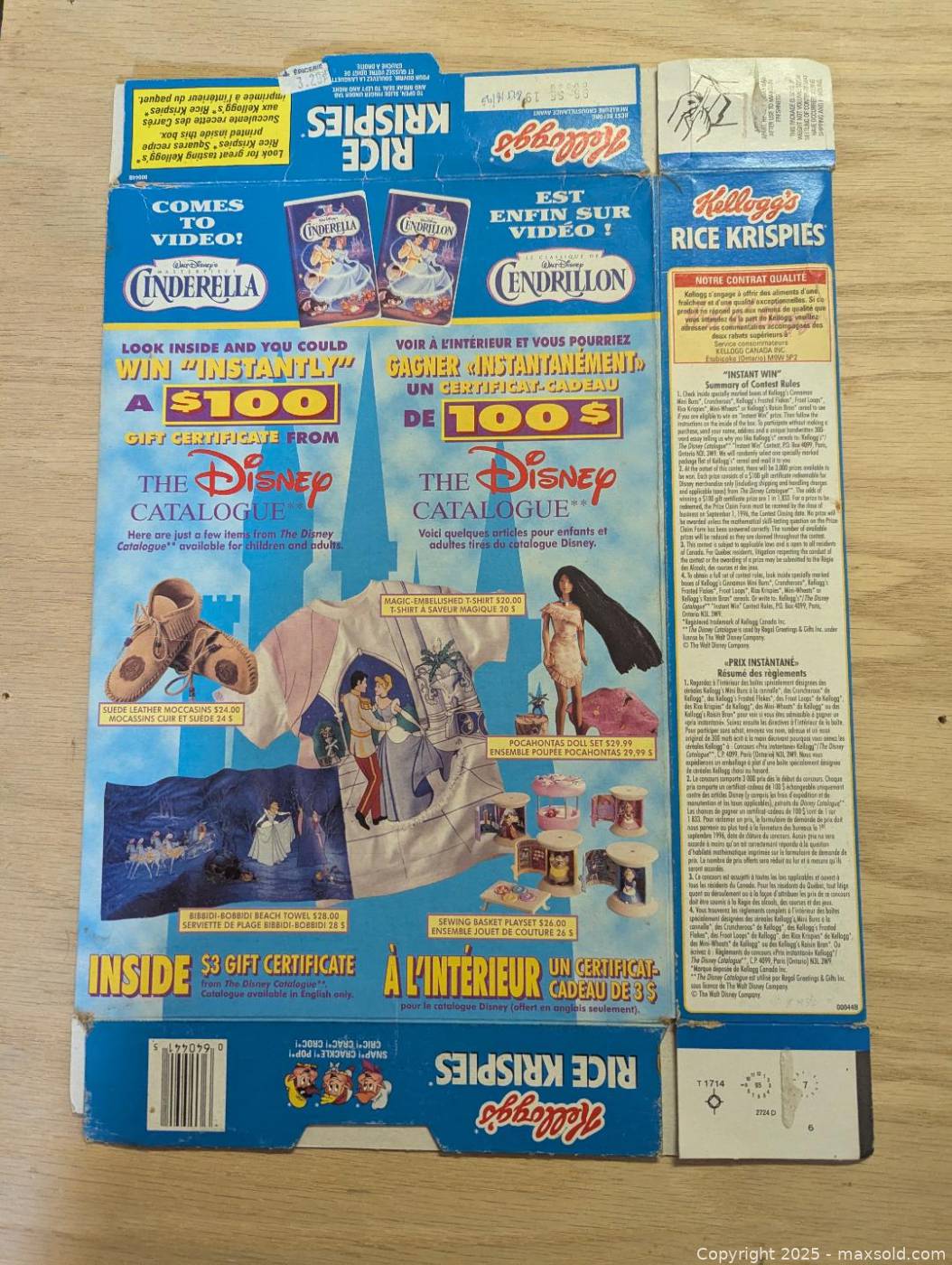 Kellogg's Disney cereal boxes, 2 | Maxsold