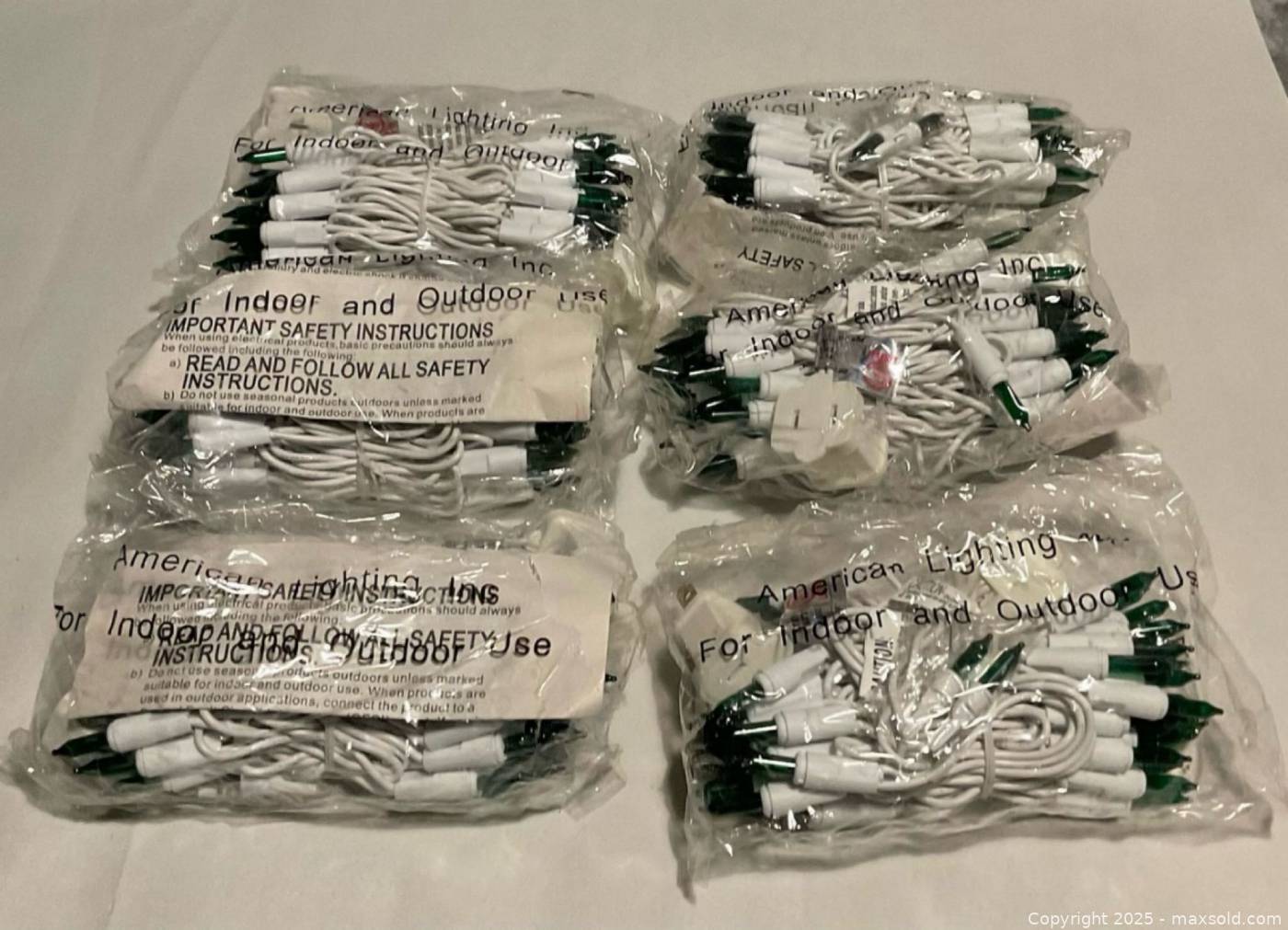 6 sealed 50-count mini incandescent string lights | Maxsold
