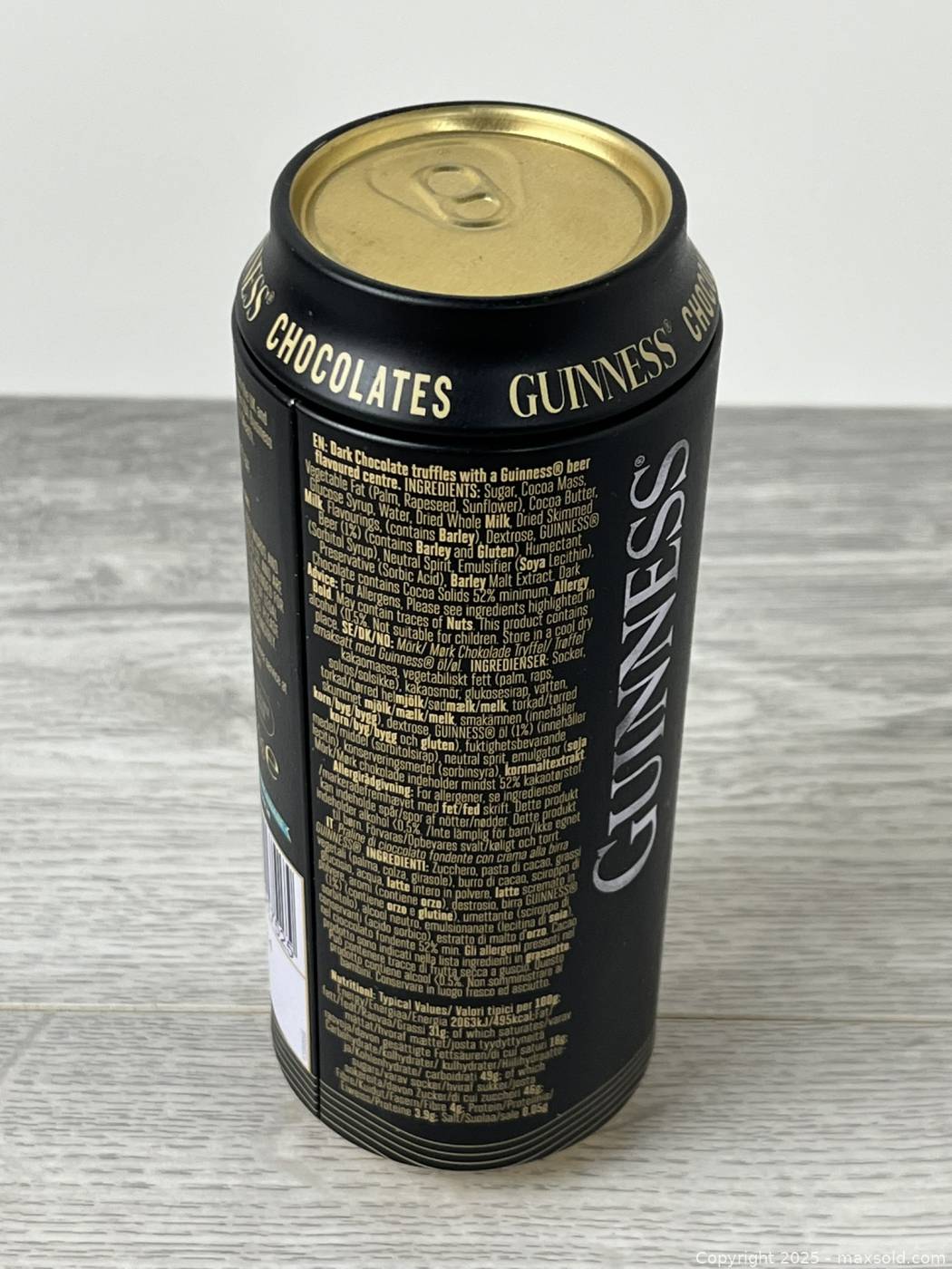 Guinness Chocolates empty decorative can | Maxsold