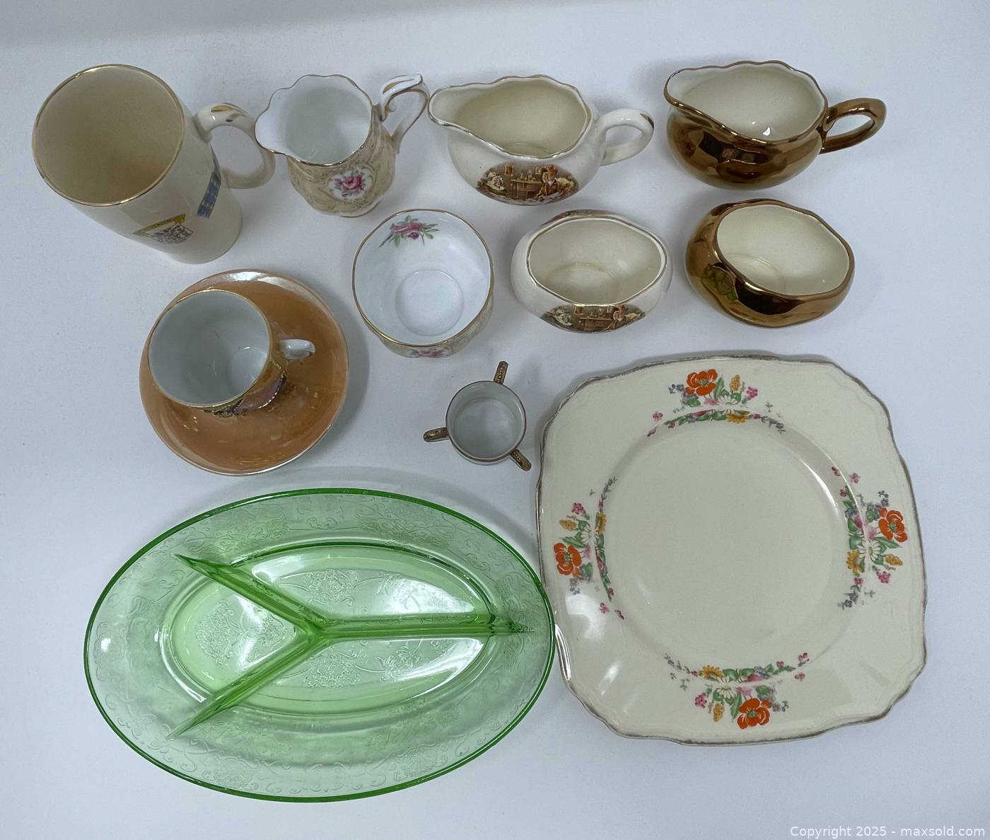 Royal Albert Devonshire Lace, Uranium Glass, Gray’s Pottery, Lancaster ...