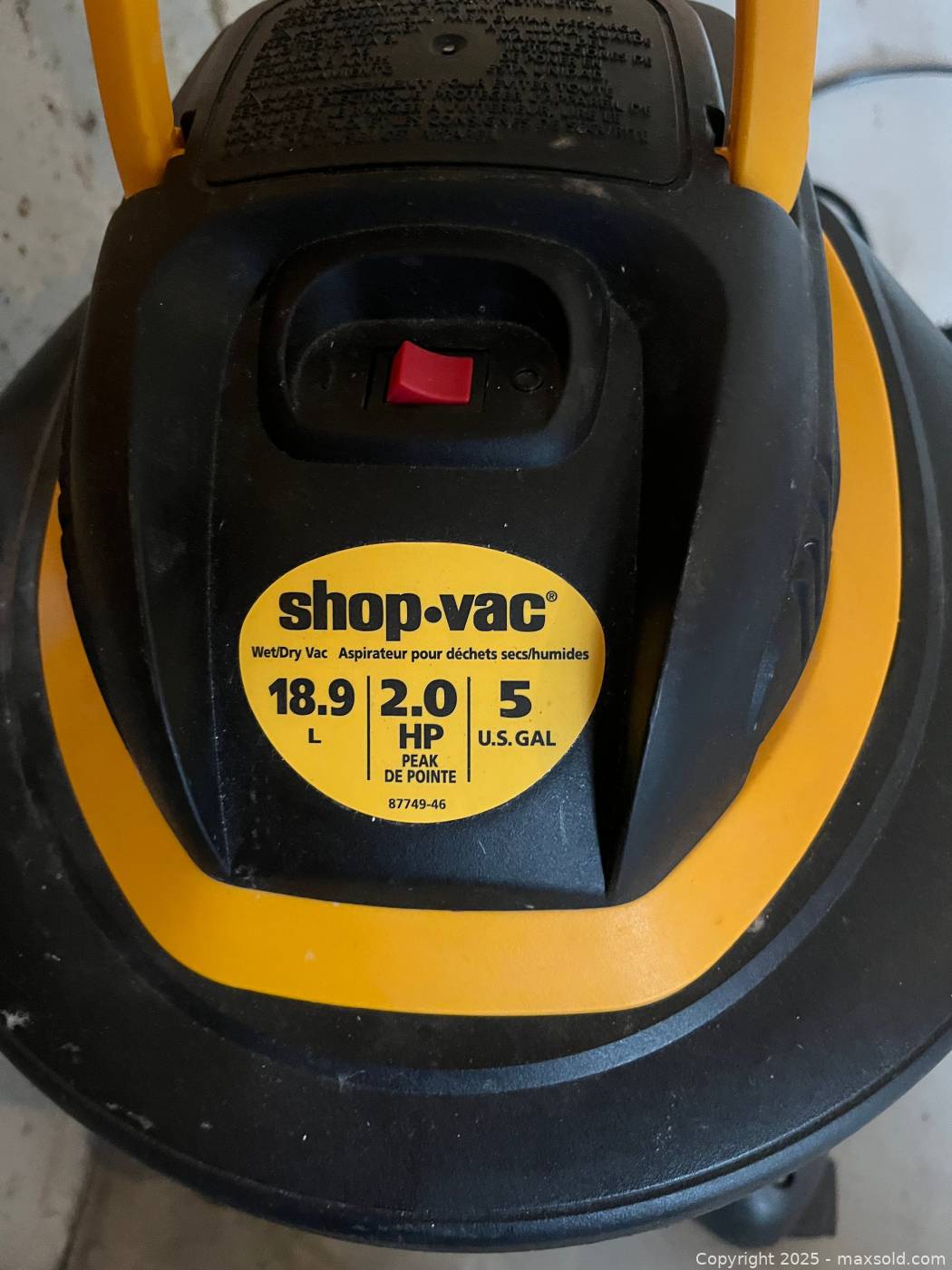 Shop-Vac 5 Gallon Wet/Dry Vacuum | Maxsold
