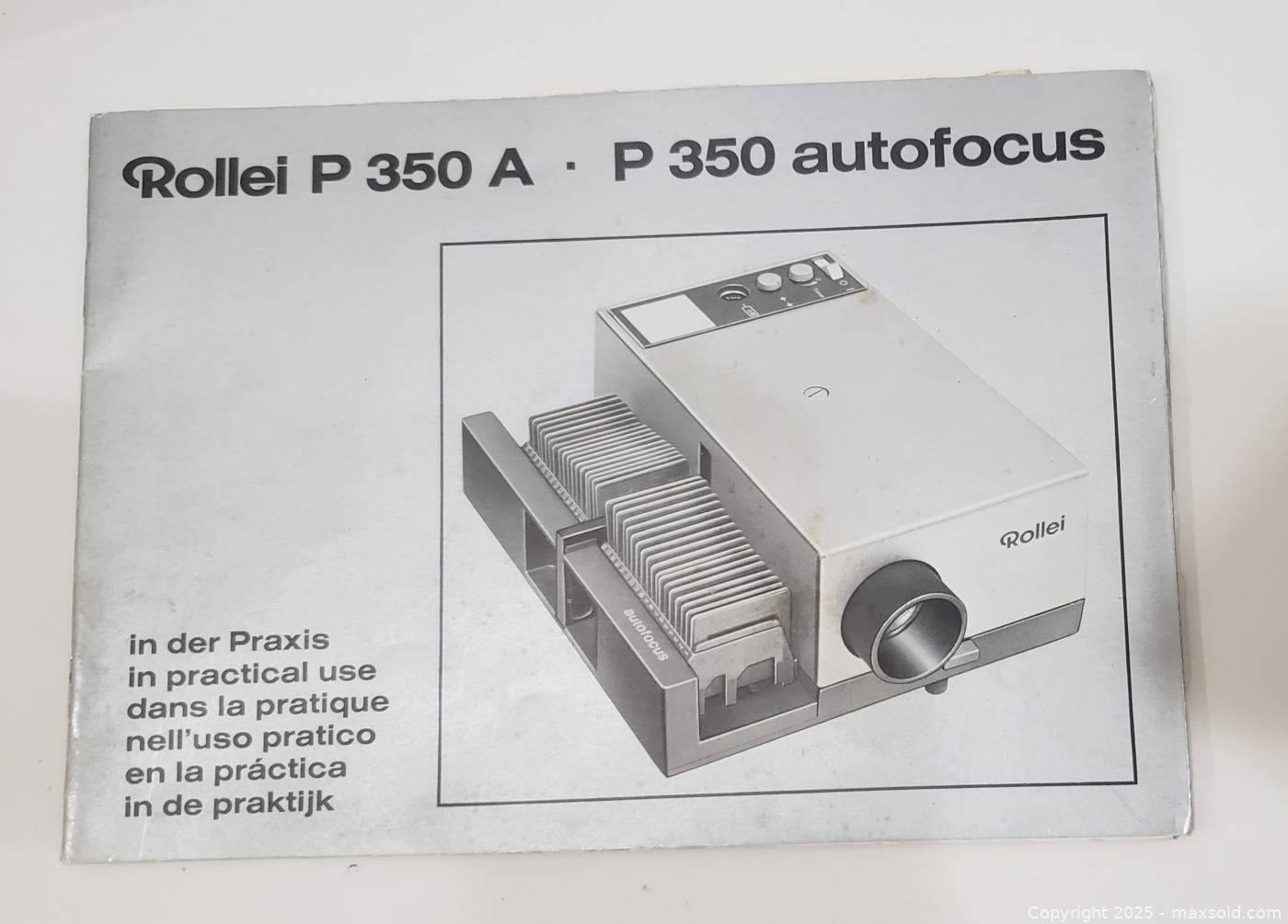 Rollei P 350 autofocus slide projector with trays, lamp, manual and ...