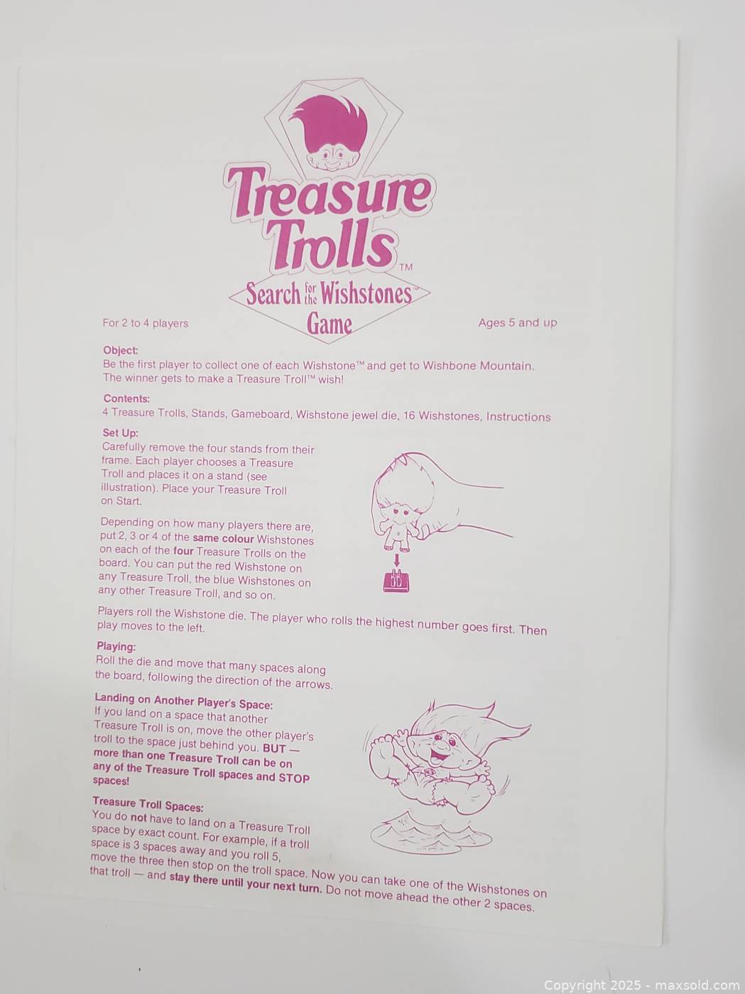 Treasure Trolls Game, Dam Troll Dolls & Figures | Maxsold