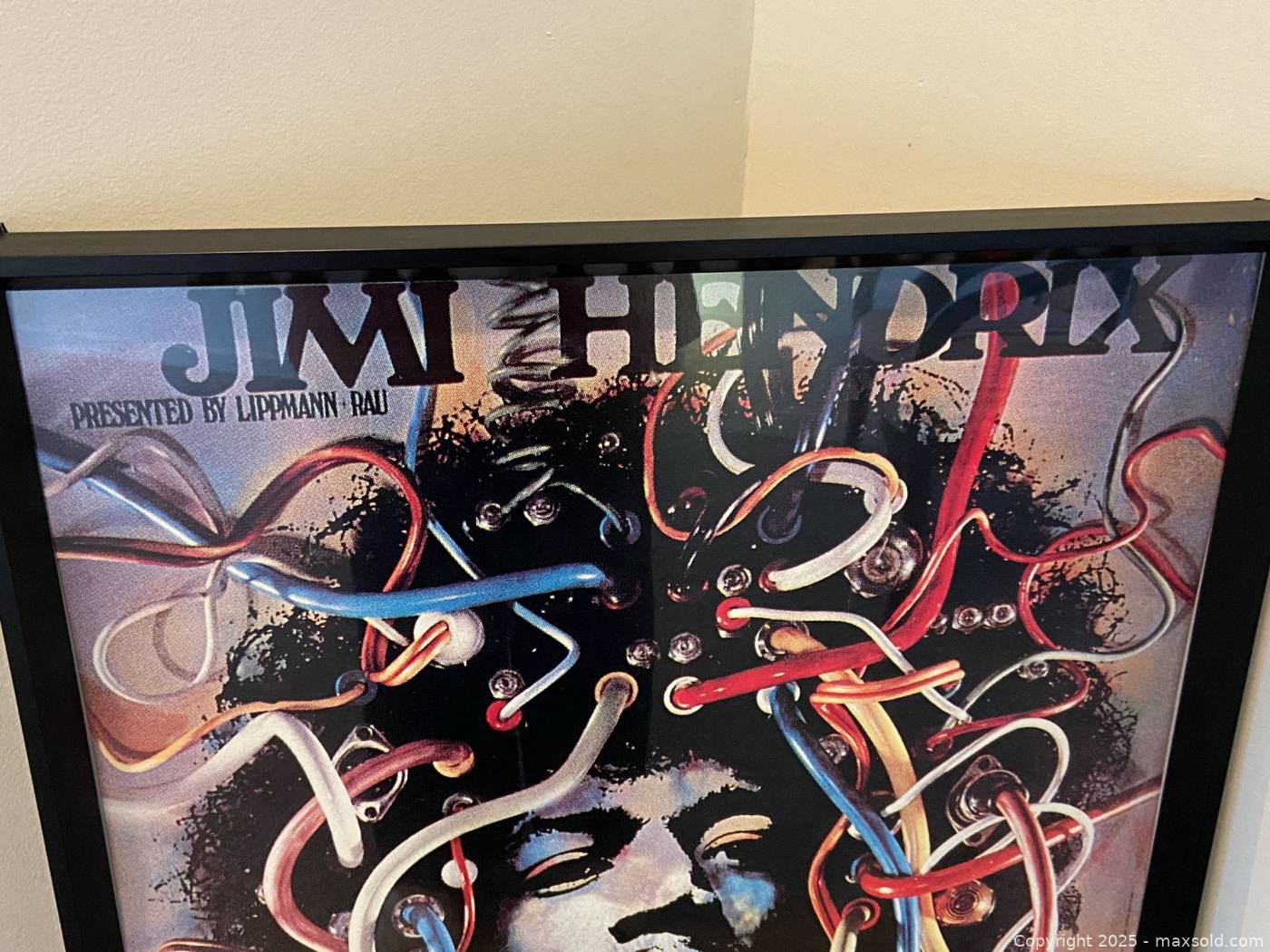 Jimi Hendrix framed concert poster print | Maxsold