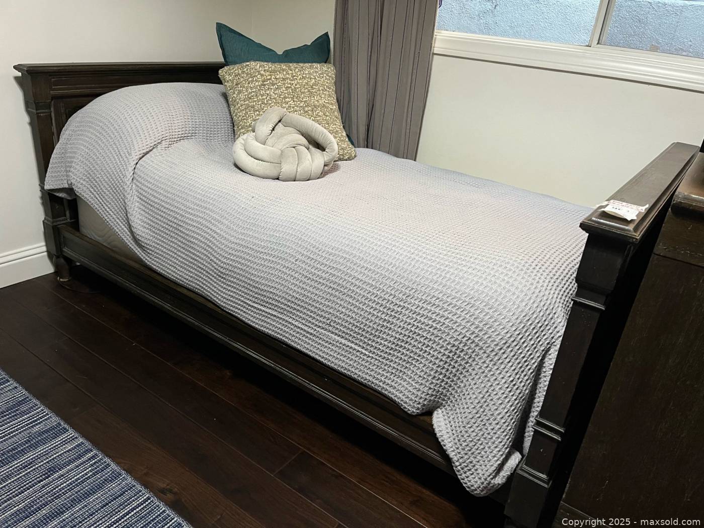 Restoration Hardware Baby & Child wood twin daybed frame with mattress ...