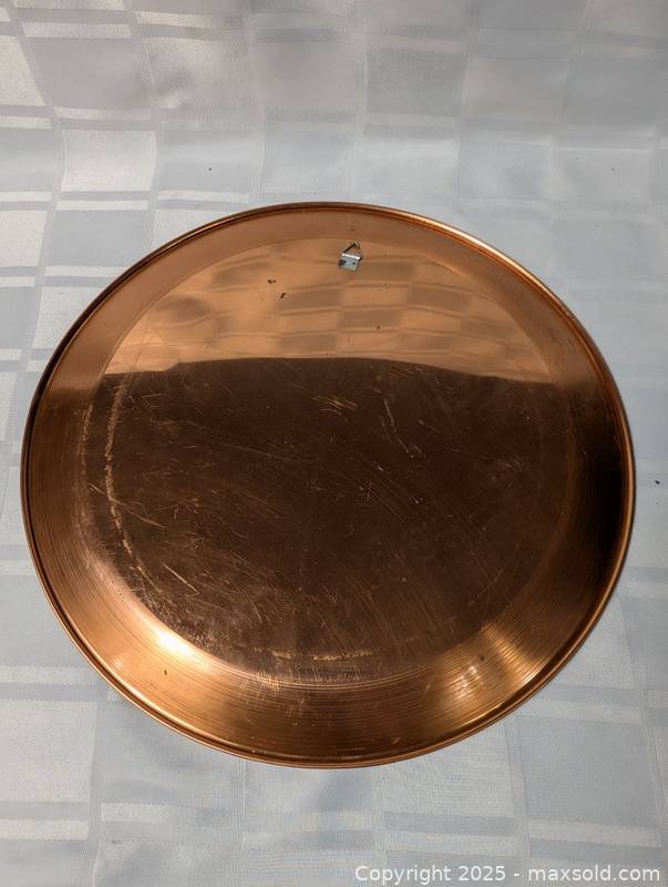 Greek copper decorative wall plate 9" | Maxsold