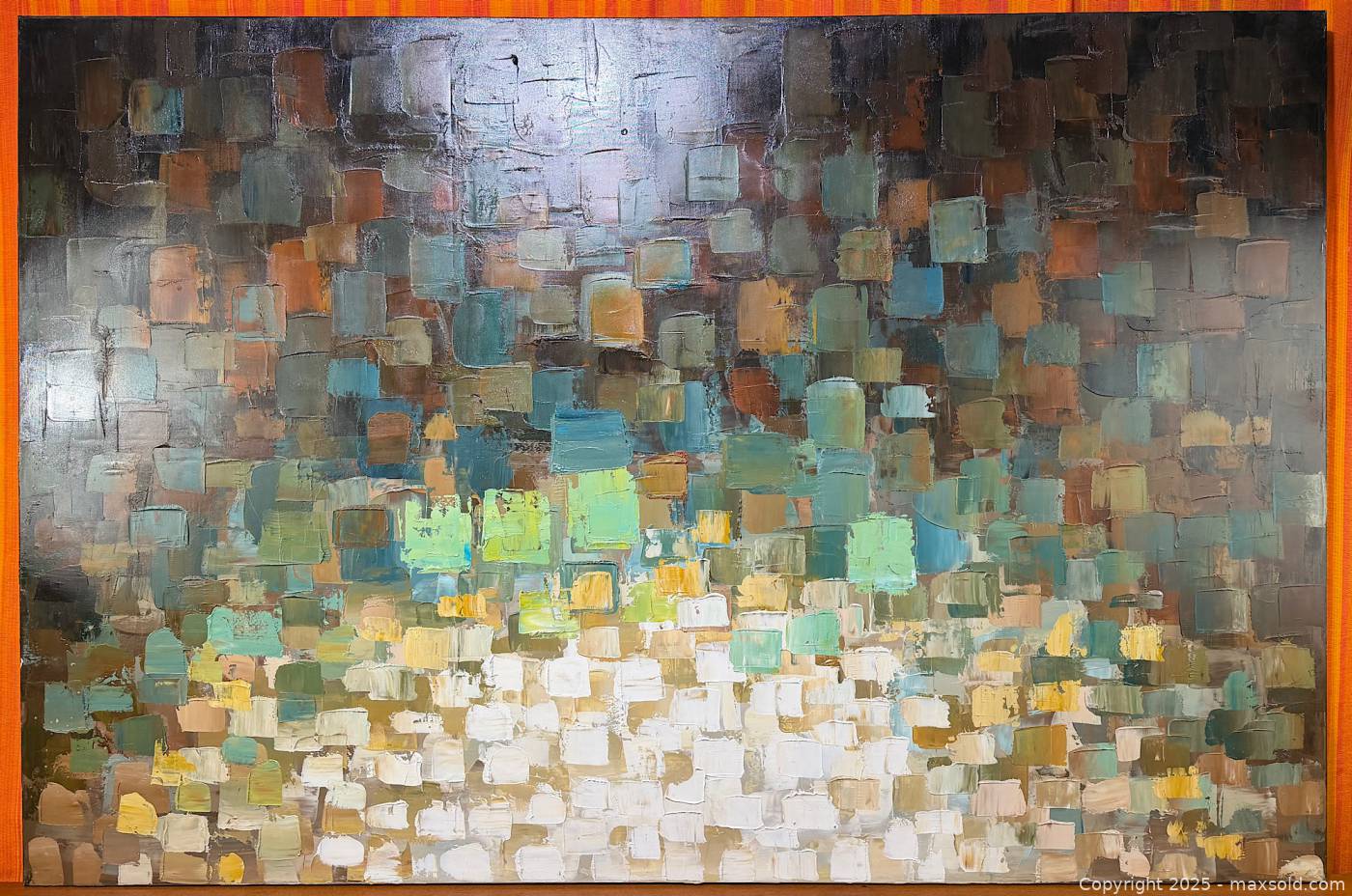 Modern Elevation abstract oil painting on canvas | Maxsold