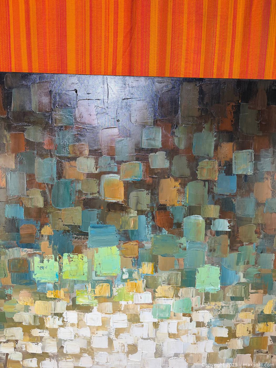Modern Elevation abstract oil painting on canvas | Maxsold