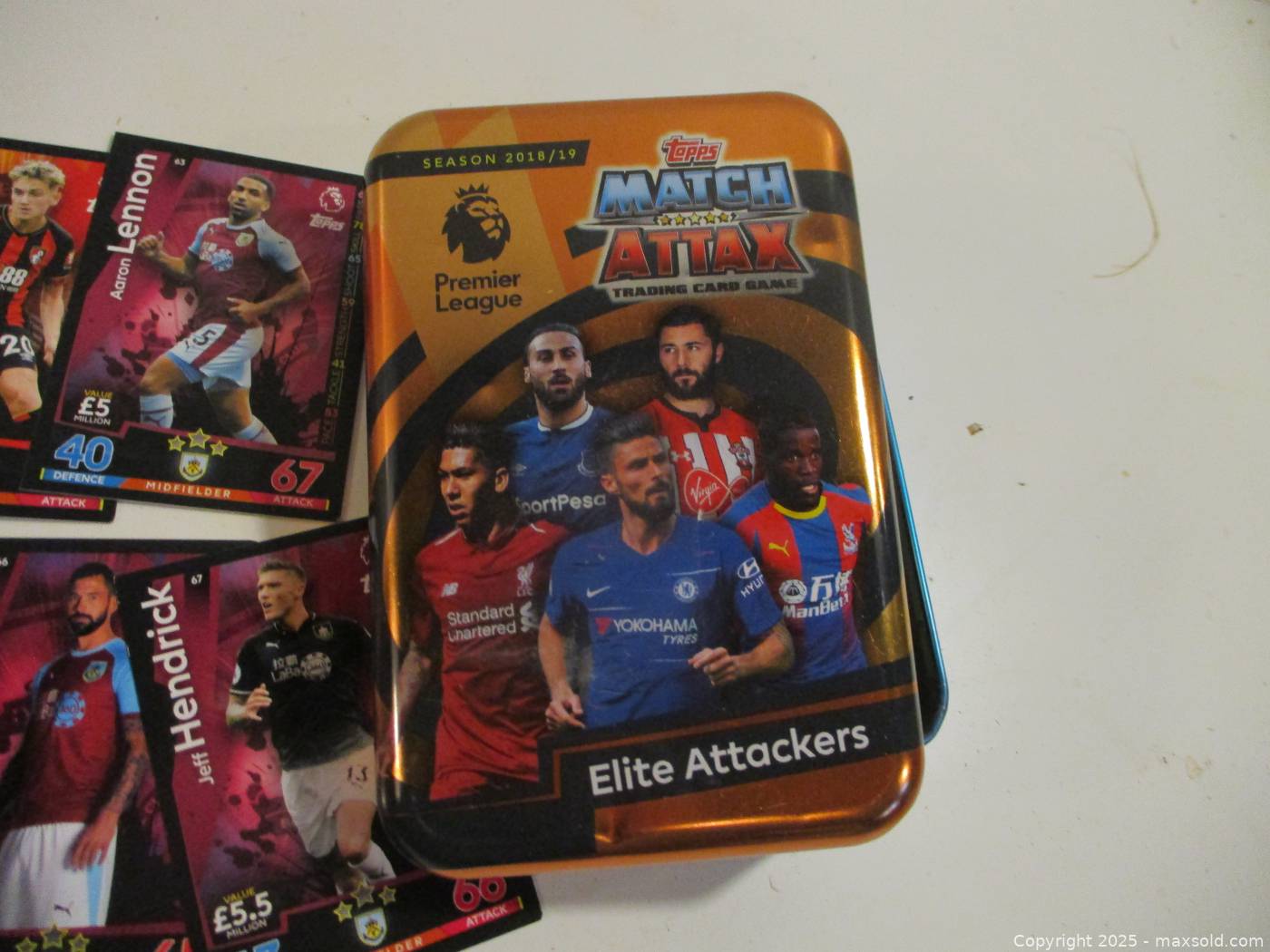 Topps Match Attax Premier League cards 2017/18-2018/19, 2 tins | Maxsold