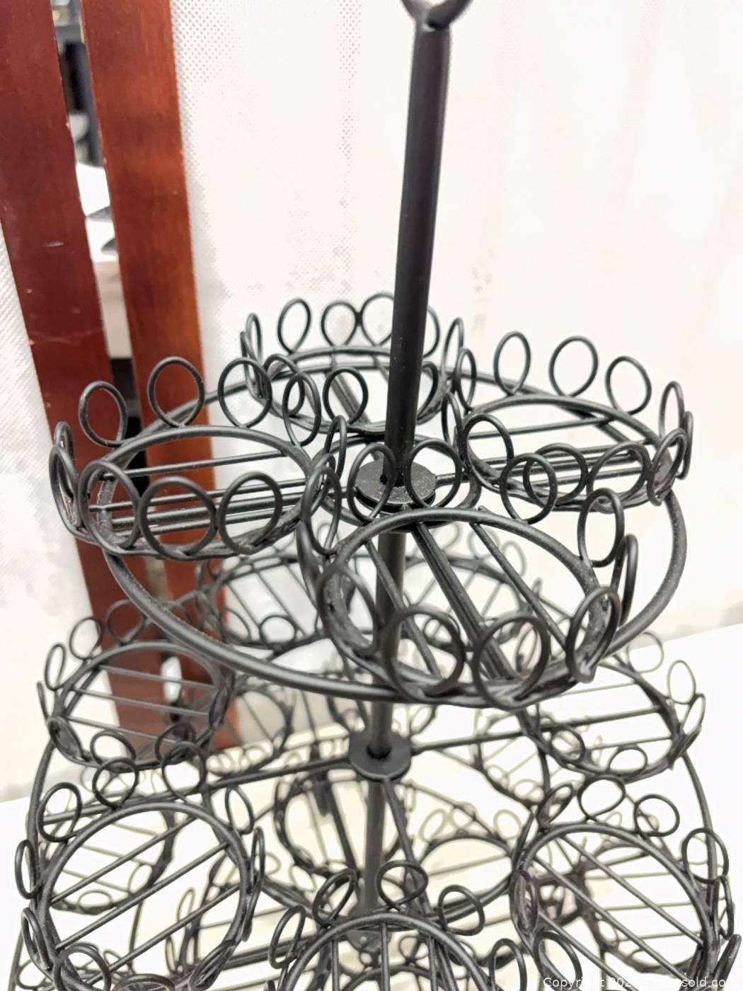 Black Wire Fruit Basket & 3-Tier Coffee Pod Rack | Maxsold