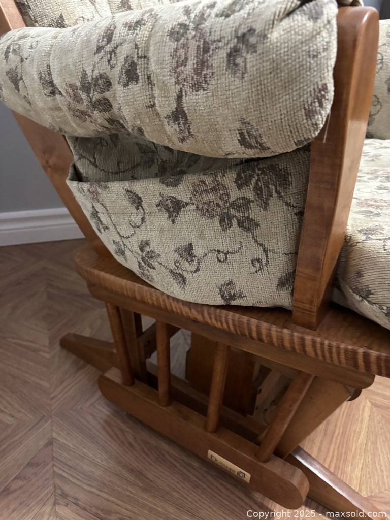 Dutailier wooden glider rocker chair | Maxsold
