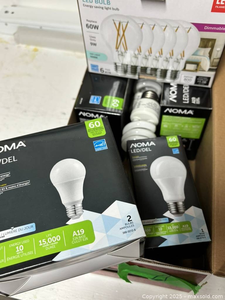 Assorted LED, Filament, CFL Light Bulbs | Maxsold