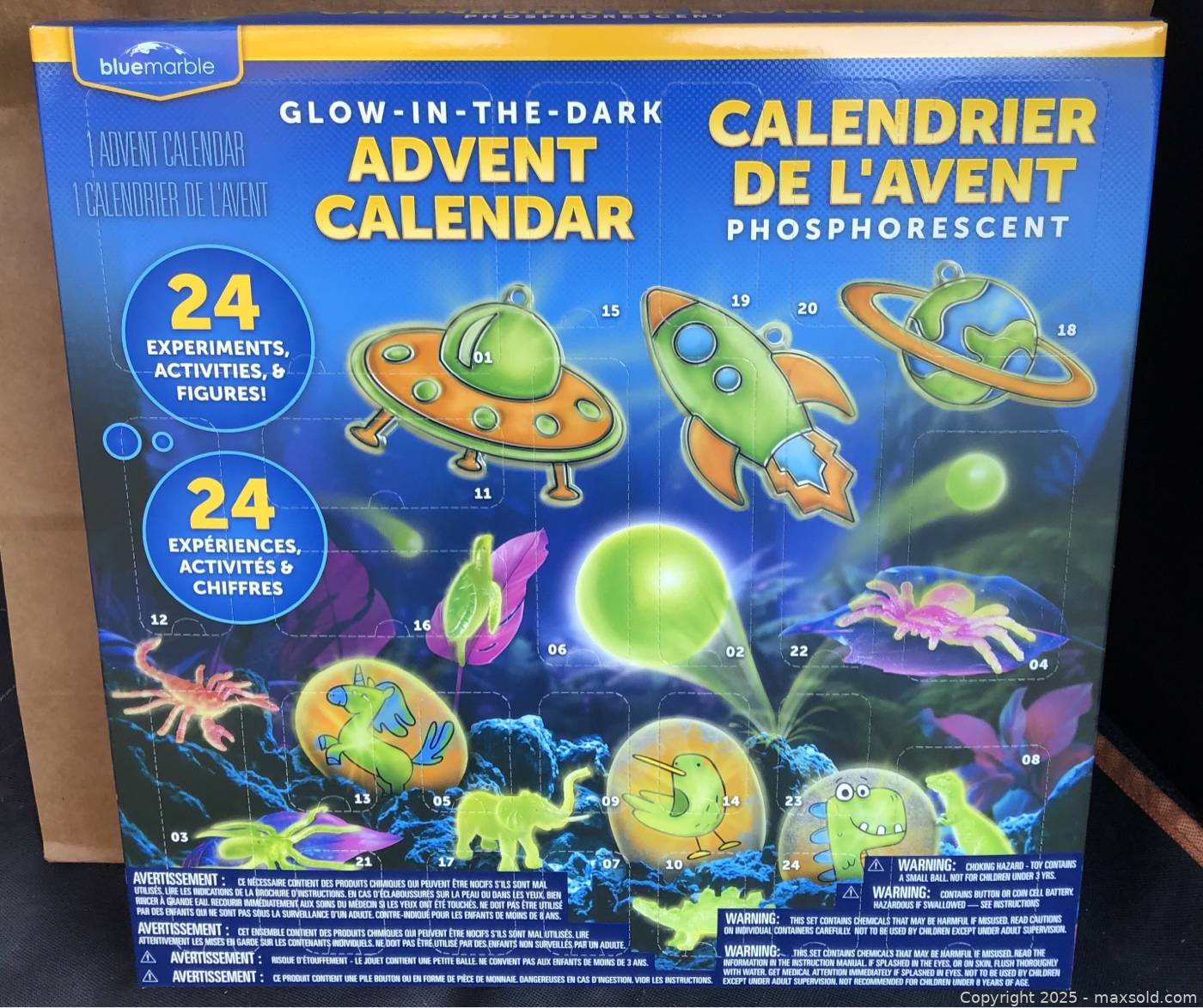Blue Marble glow-in-the-dark Advent Calendar | Maxsold
