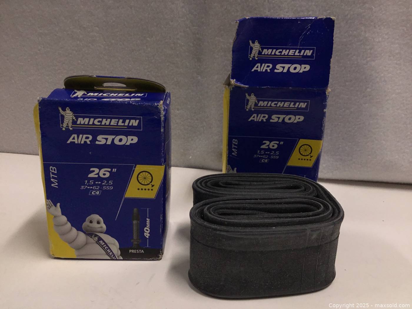 Michelin Air Stop 26" inner tubes, pair | Maxsold