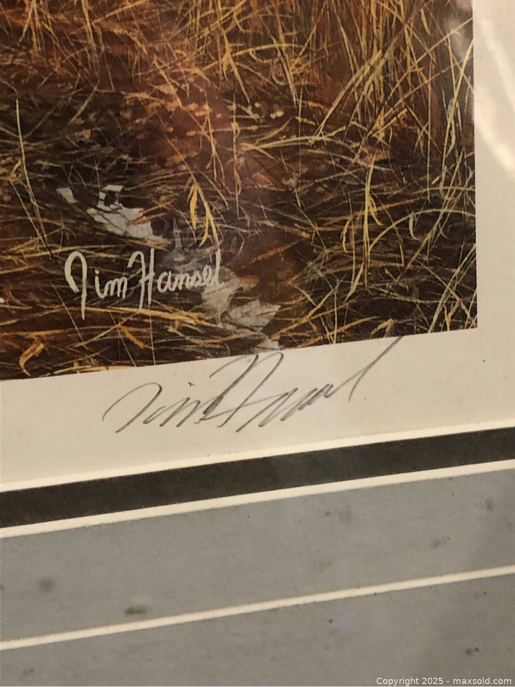 Signed Jim Hansel limited edition print | Maxsold