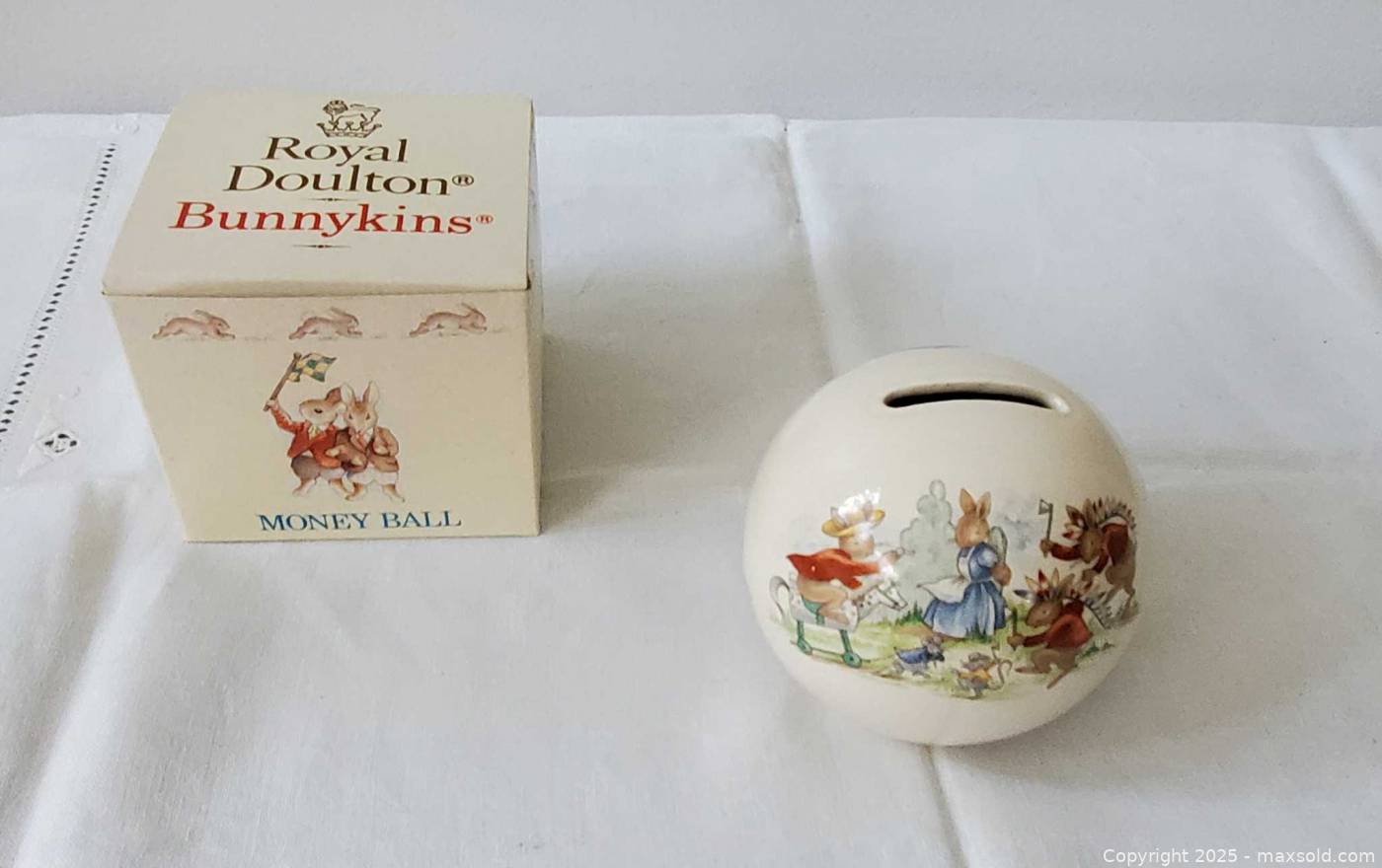 Royal Doulton Bunnykins Money Ball Bank | Maxsold